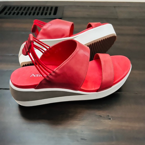 Antelope | Shoes | Nwt Antelope Sandals C44 Calissa Red Leather | Poshmark